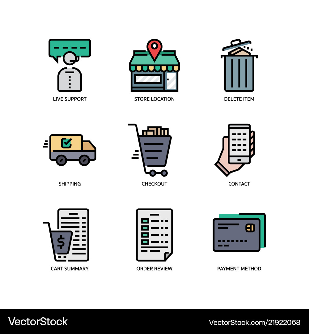 E-commerce website icon Royalty Free Vector Image
