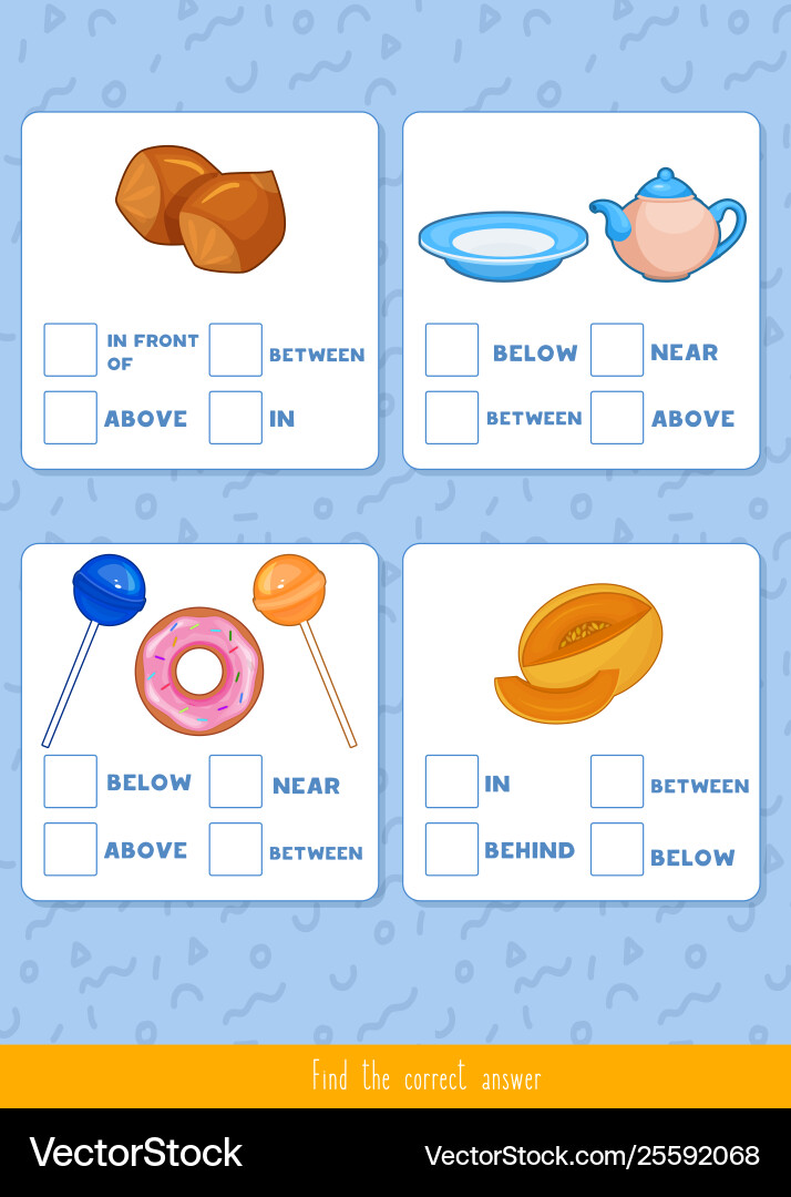 Find correct answer Royalty Free Vector Image - VectorStock