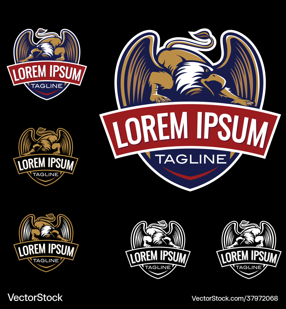 Gryphon insignia Royalty Free Vector Image - VectorStock