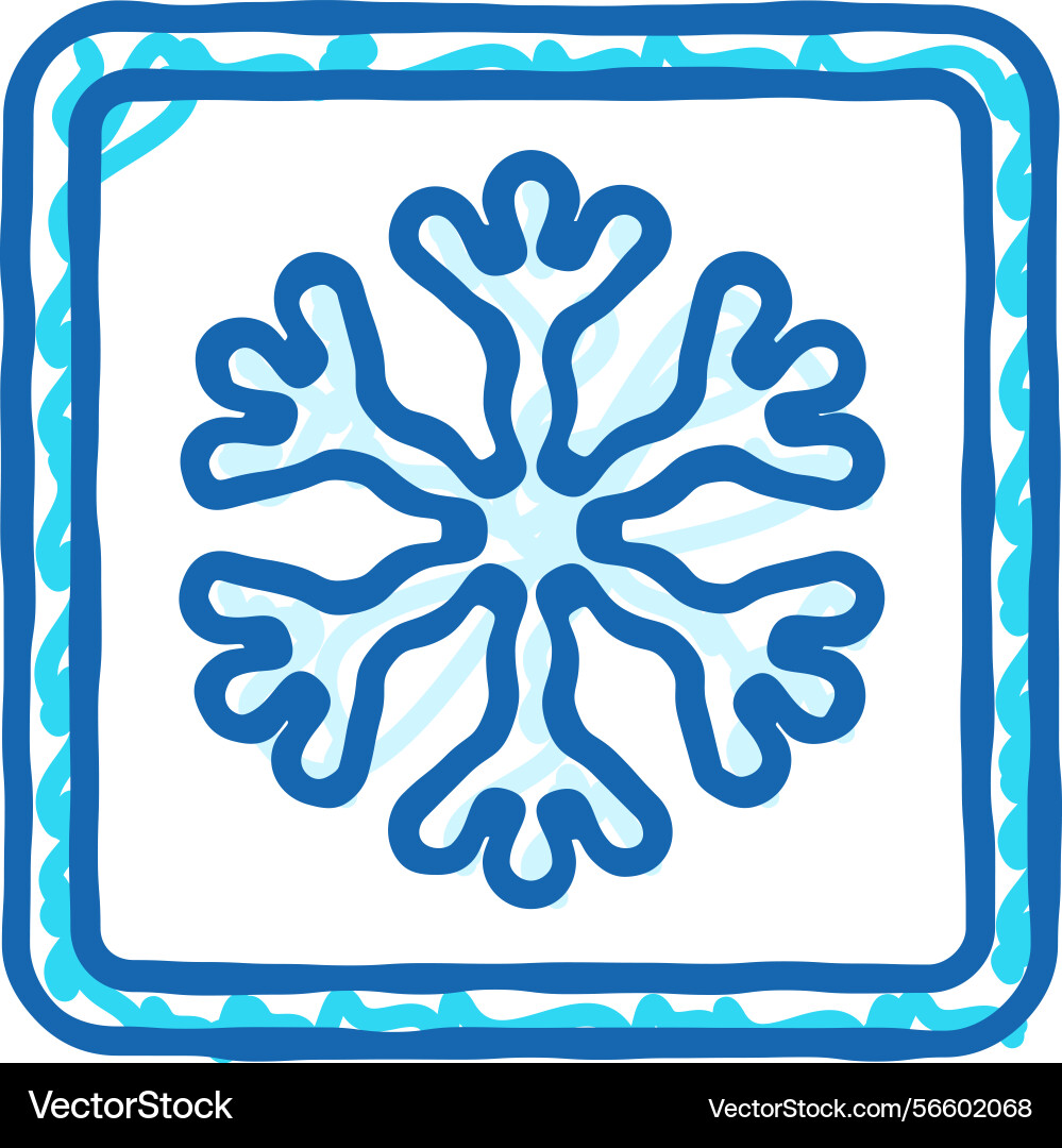 Keep refrigerated product label warning icon Vector Image