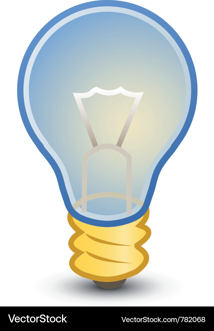Light bulb icon Royalty Free Vector Image - VectorStock