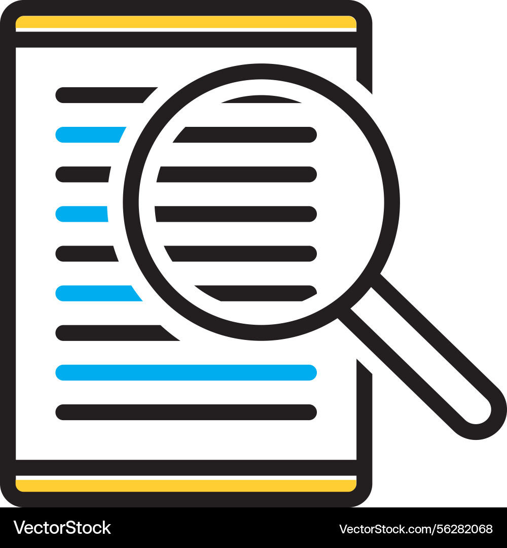 Magnifying Glass Icon Royalty Free Vector Image