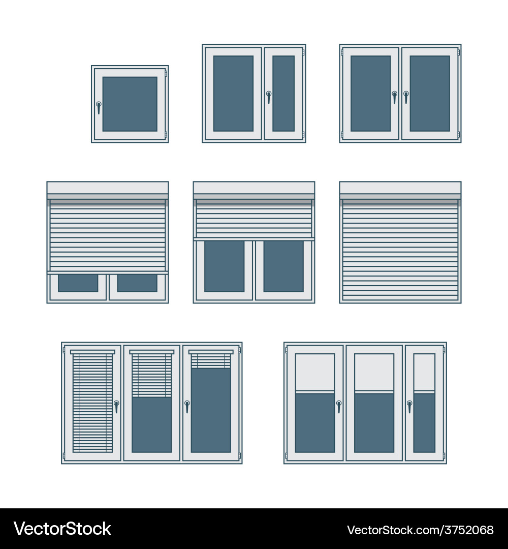 Plastic window Royalty Free Vector Image - VectorStock