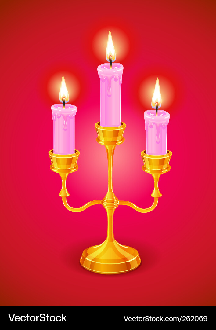 Candlestick Royalty Free Vector Image - VectorStock