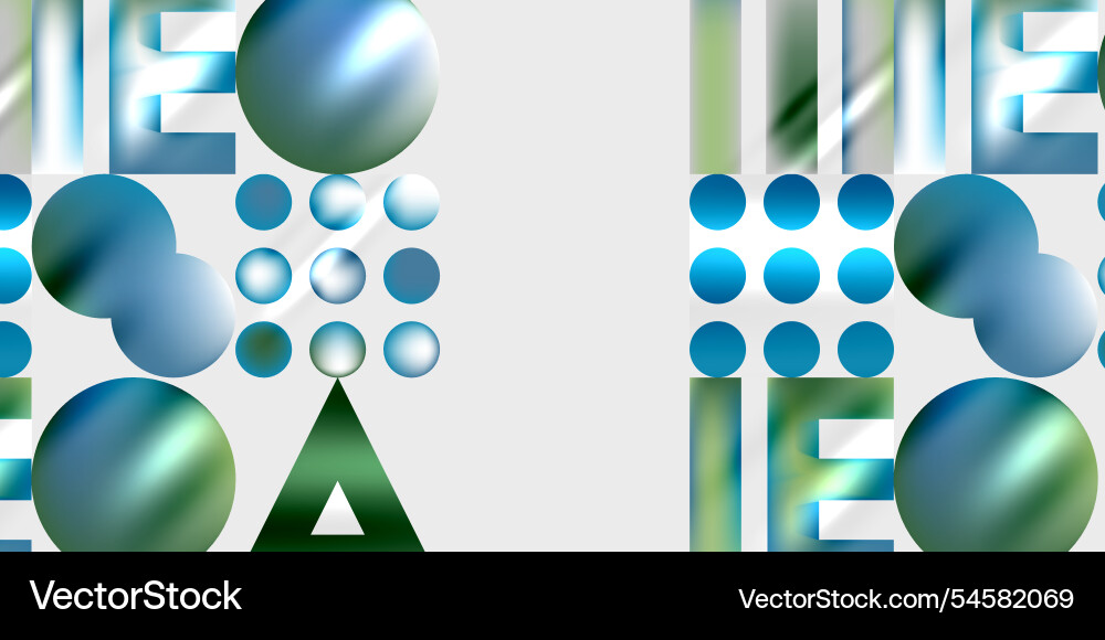 Triangles circles squares rectangles design Vector Image