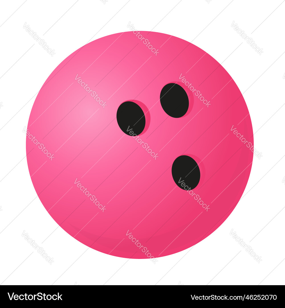 Bowling ball - modern flat design style single Vector Image
