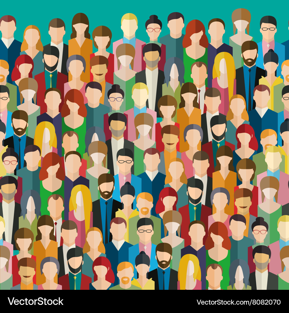 Group of Abstract People Royalty Free Vector Image