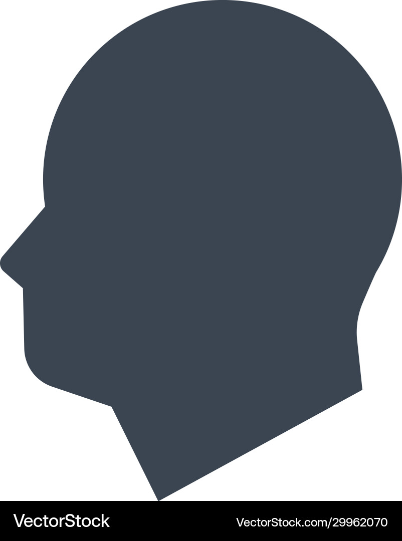 Human head icon Royalty Free Vector Image - VectorStock