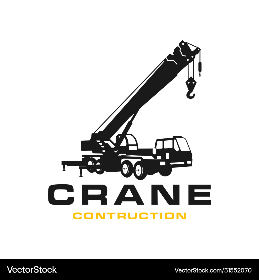 Industrial Crane Logo Royalty Free Vector Image