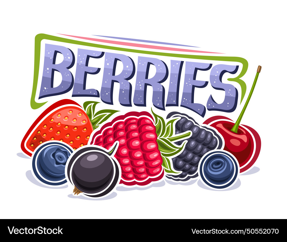 Logo for berries Royalty Free Vector Image - VectorStock
