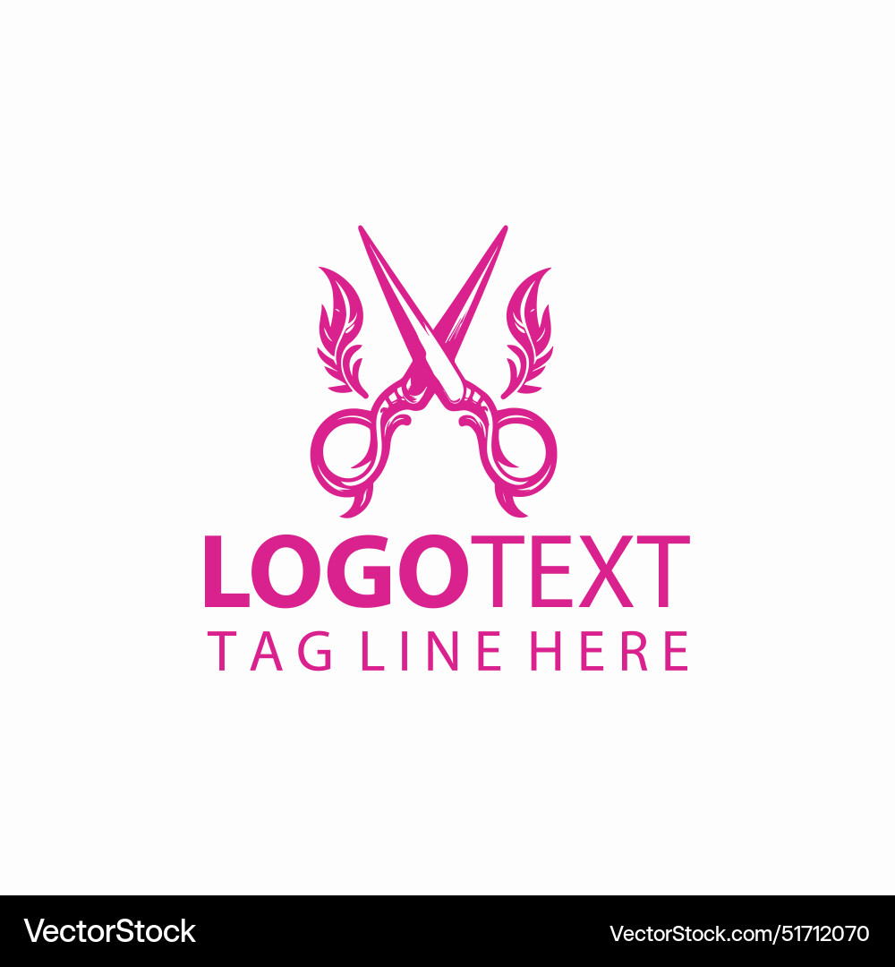 Scissor logo Royalty Free Vector Image - VectorStock