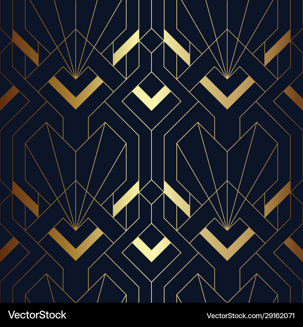 Art Deco Geometric Pattern Royalty Free Vector Image