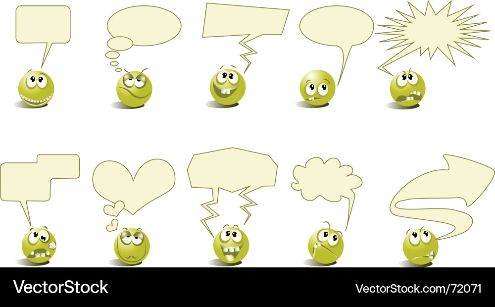 Cartoon conversation Royalty Free Vector Image