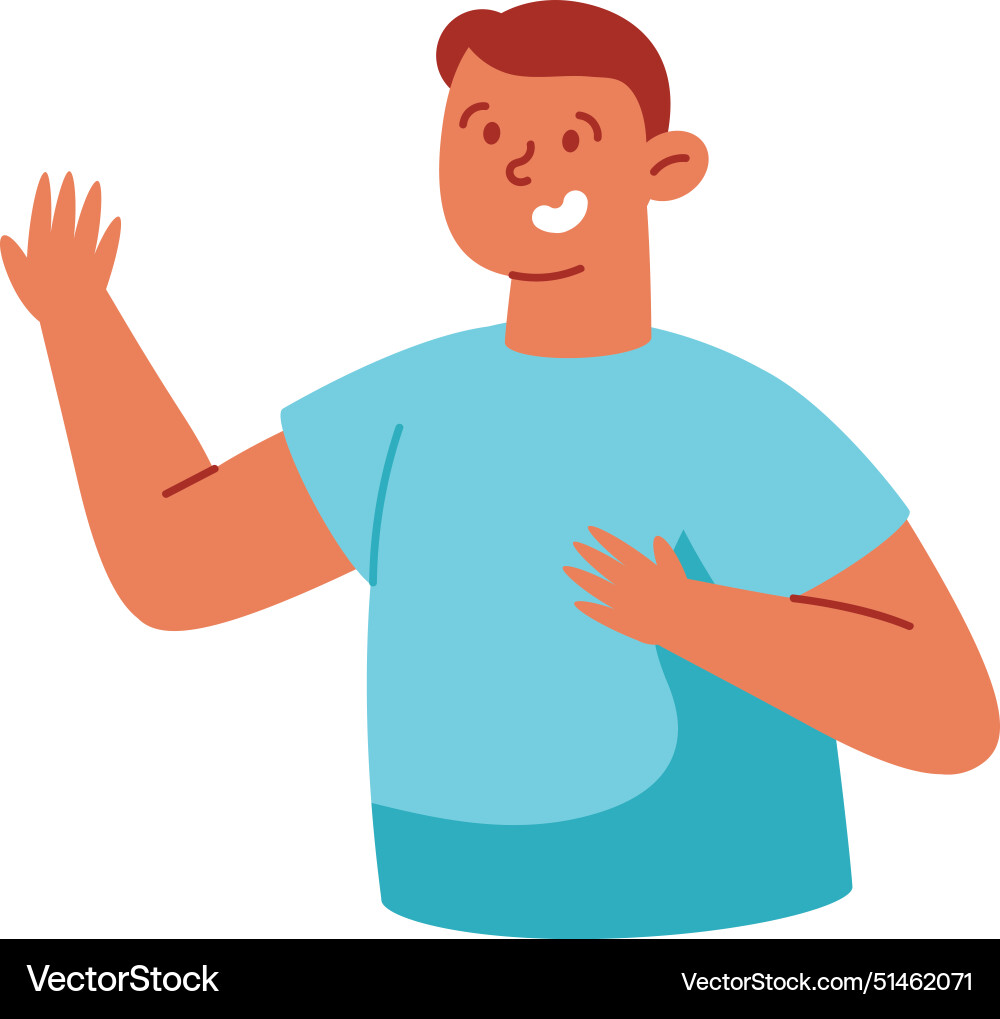 Young smiling man avatar Royalty Free Vector Image