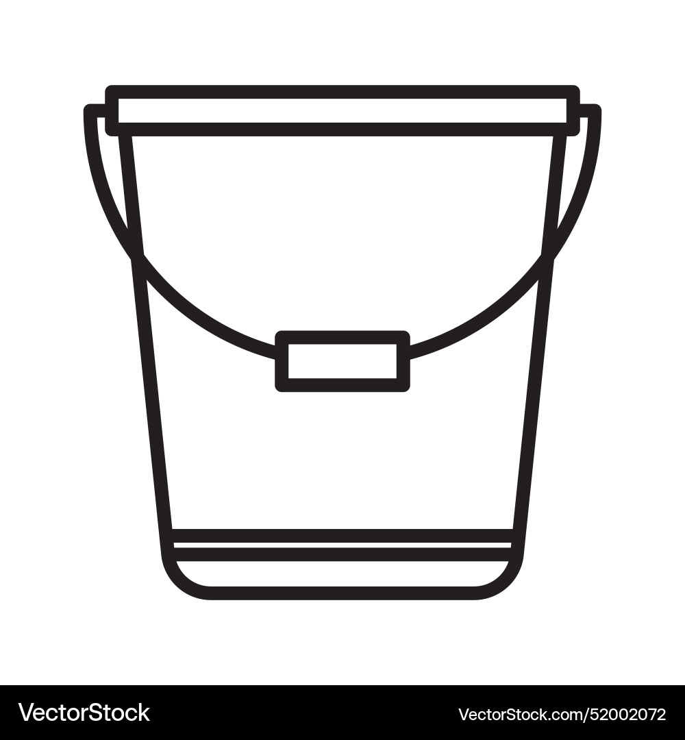 Bucket graphic showcasing versatile household Vector Image
