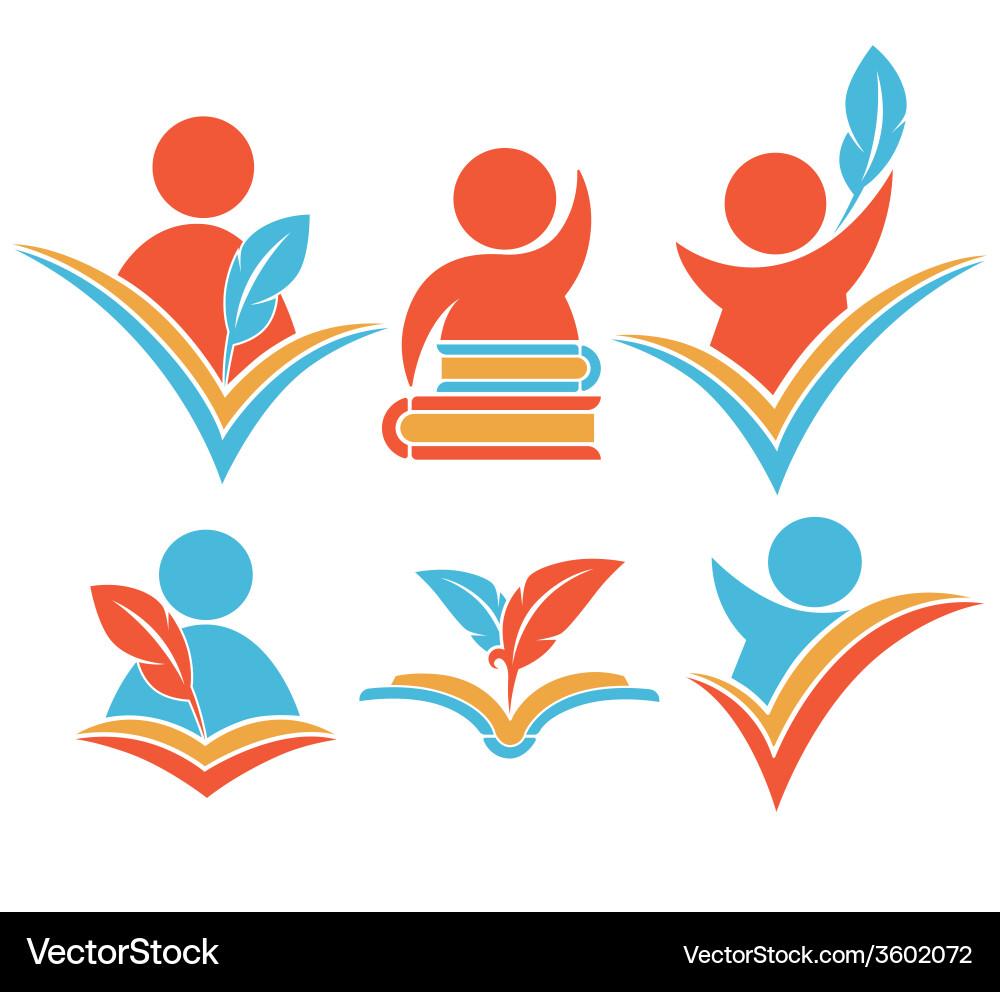 Education collection Royalty Free Vector Image
