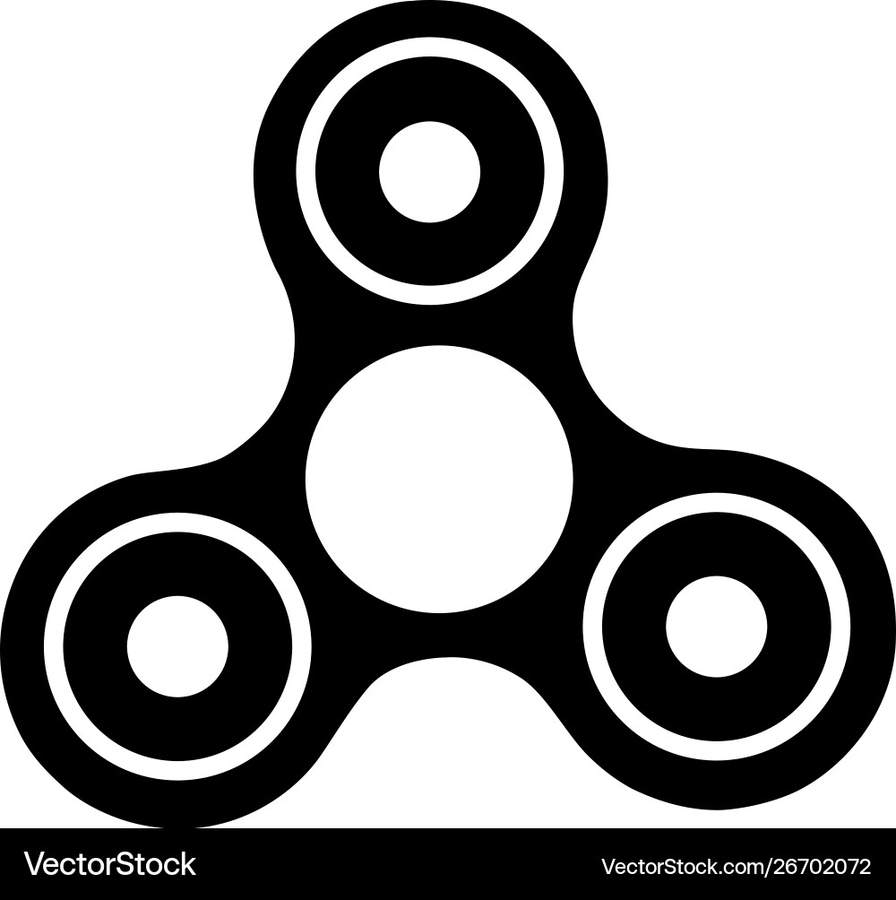 Spinner logo Royalty Free Vector Image - VectorStock