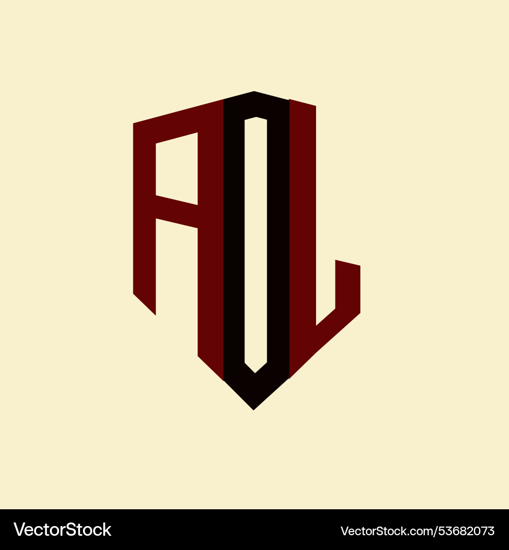 Aog creative minimalist letter logo unique Vector Image