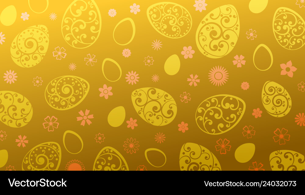 Background of easter symbols Royalty Free Vector Image