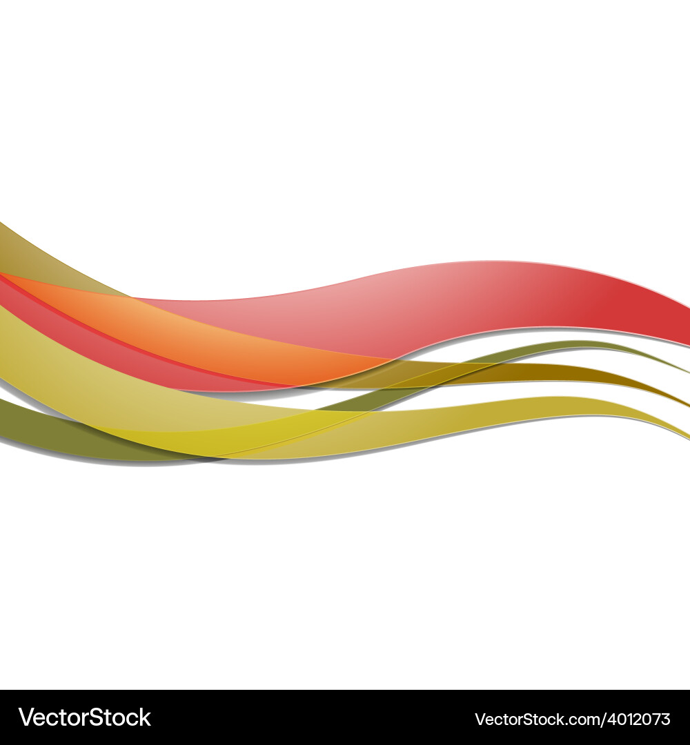 Colored wavy abstract template design Royalty Free Vector