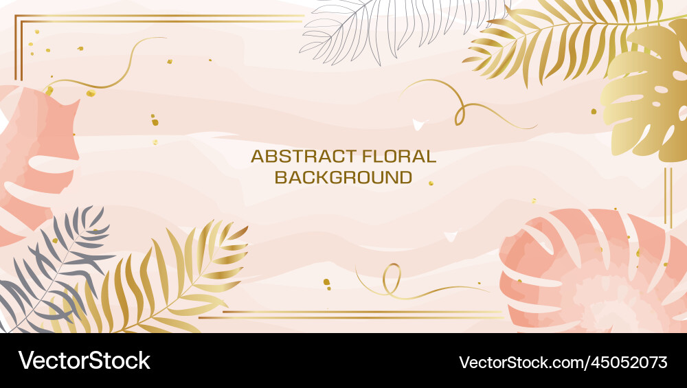 Flower art background vintage floral frame boho Vector Image