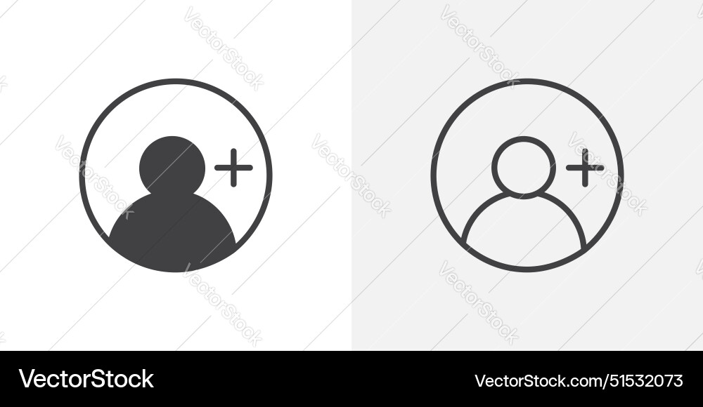 Following icon set new account user member Vector Image