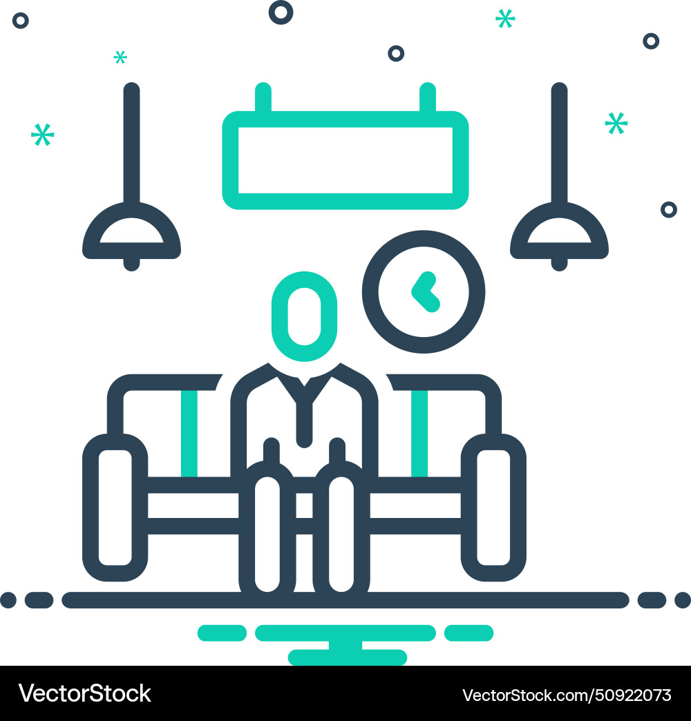 Waiting area Royalty Free Vector Image - VectorStock