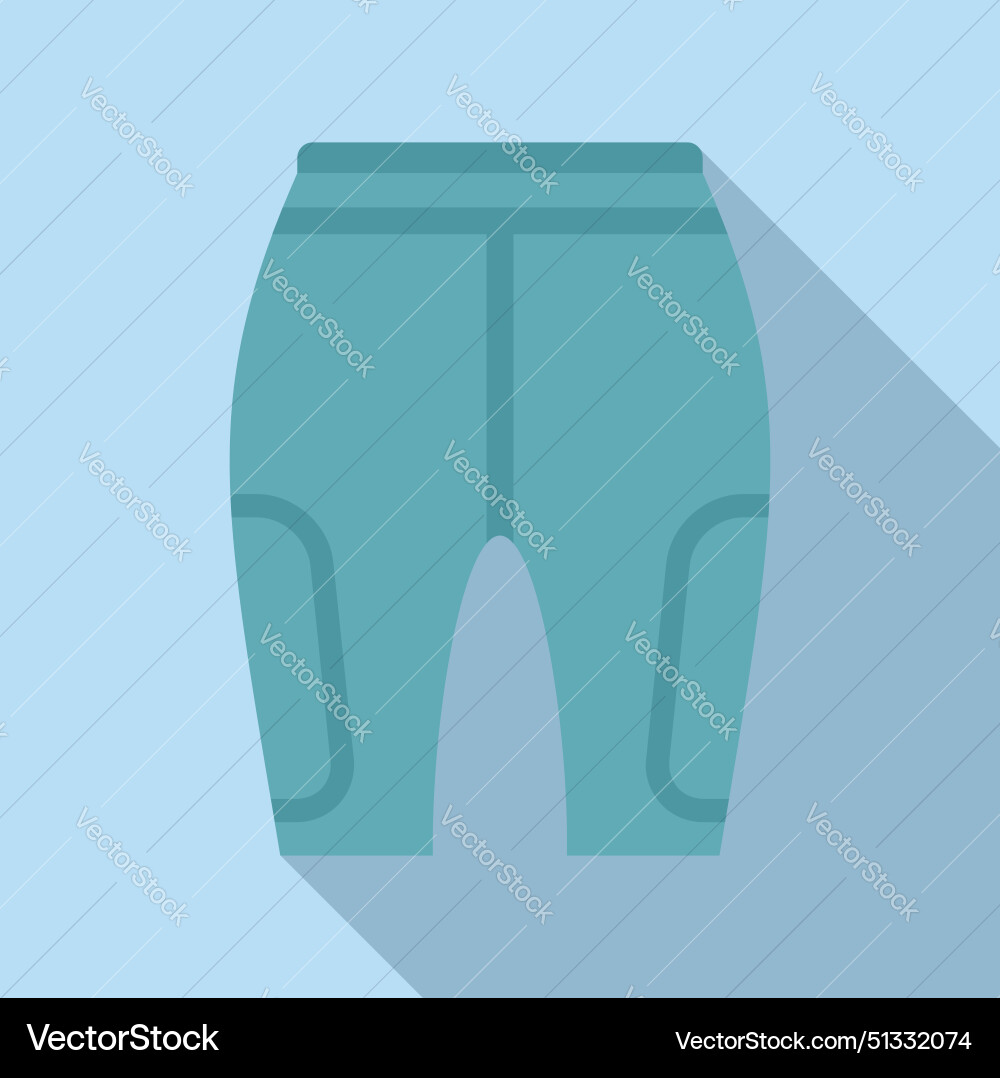 Flat design cycling shorts Royalty Free Vector Image