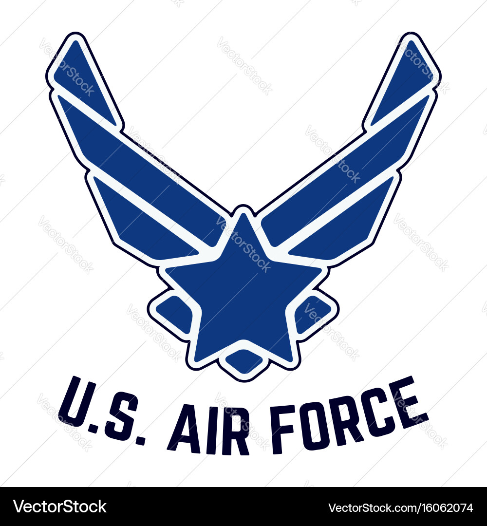 US Air Force Emblem T-Shirt Royalty Free Vector Image