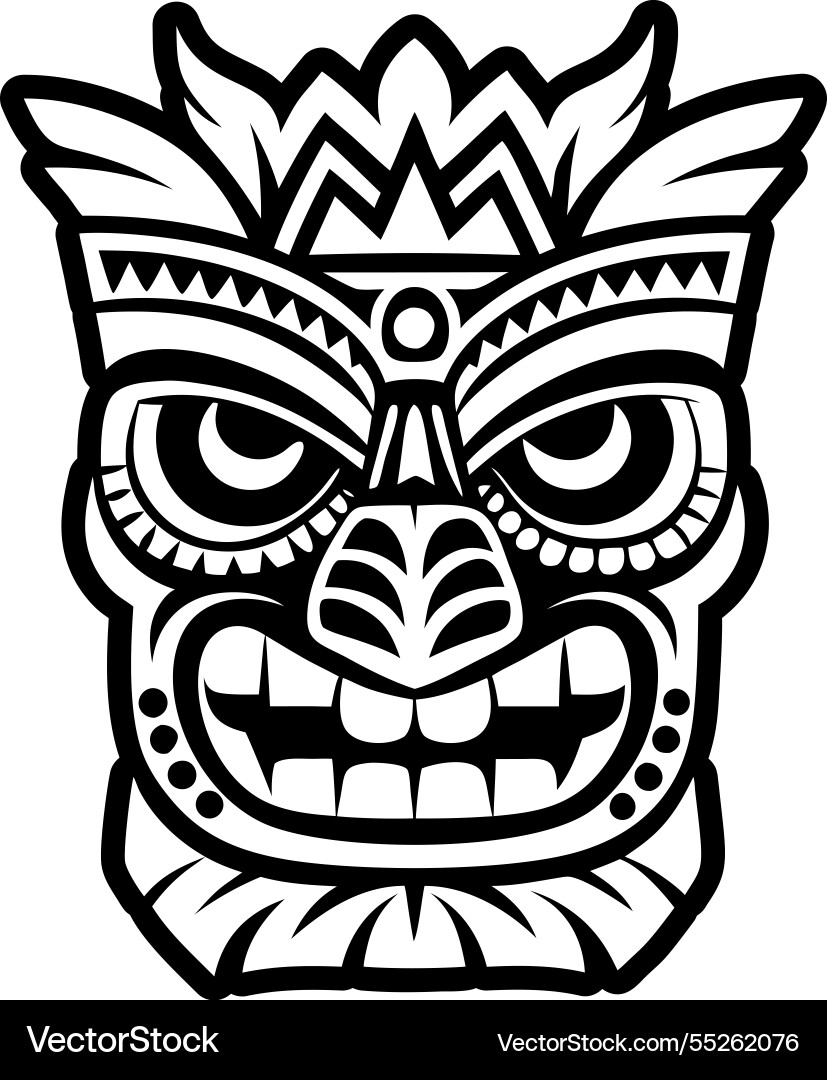 A solid style icon of polynesian tattoo symbol Vector Image