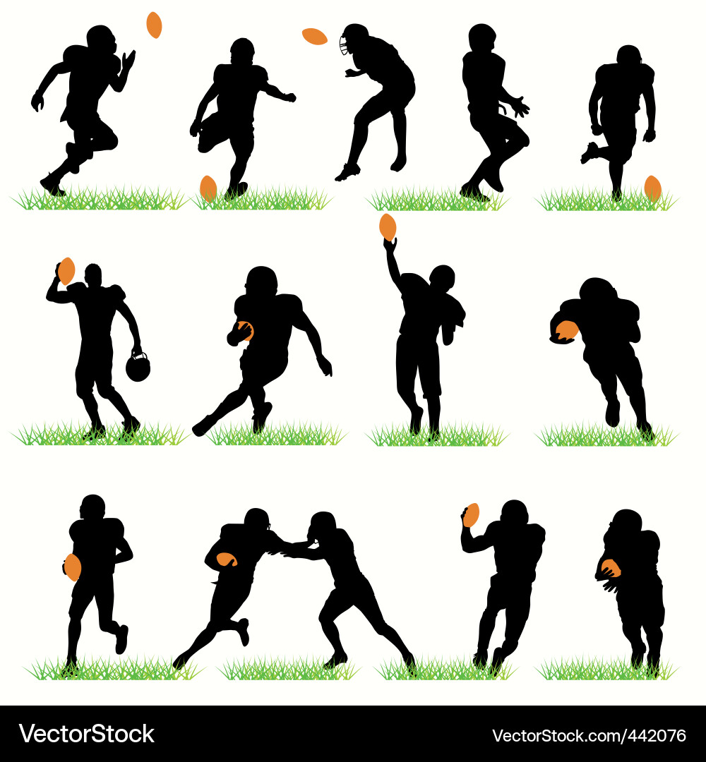 American football Royalty Free Vector Image - VectorStock