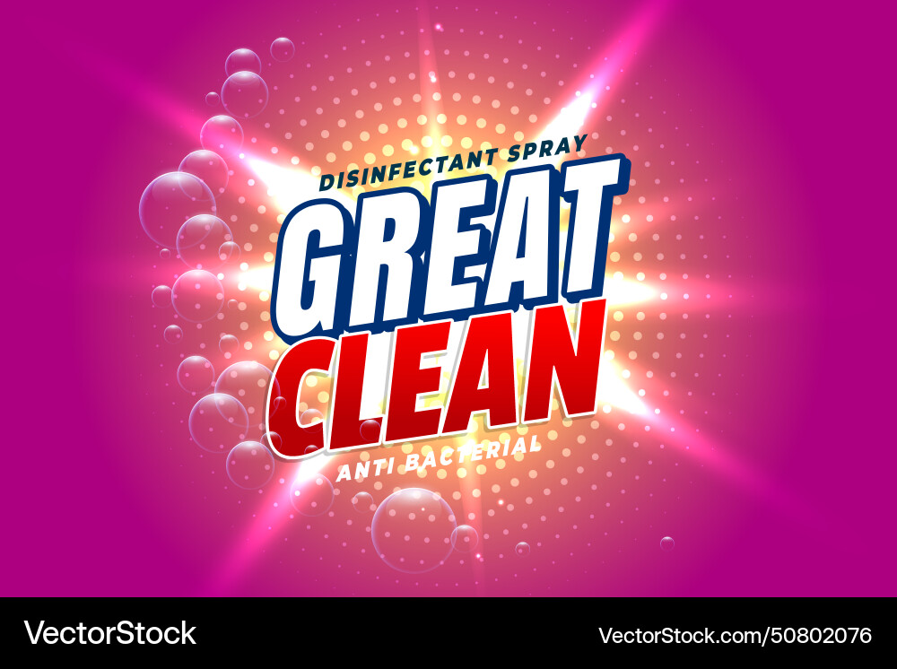 Modern detergent cleaner liquid label Royalty Free Vector