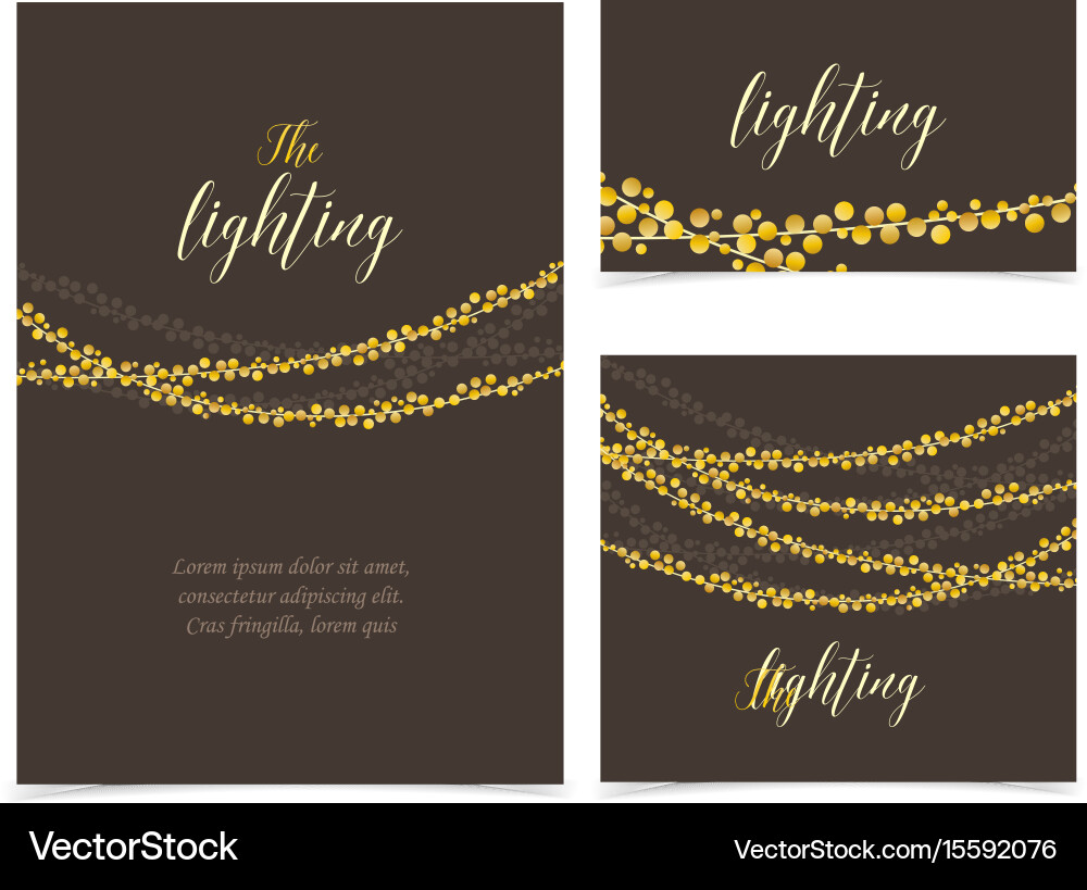 String lights Royalty Free Vector Image - VectorStock