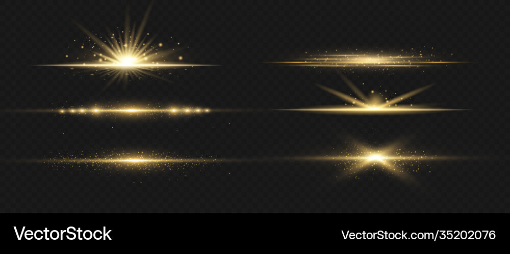 Yellow horizontal line Royalty Free Vector Image