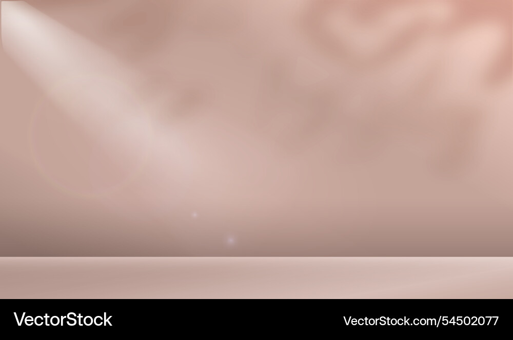Beige background studio wall room showcase and Vector Image