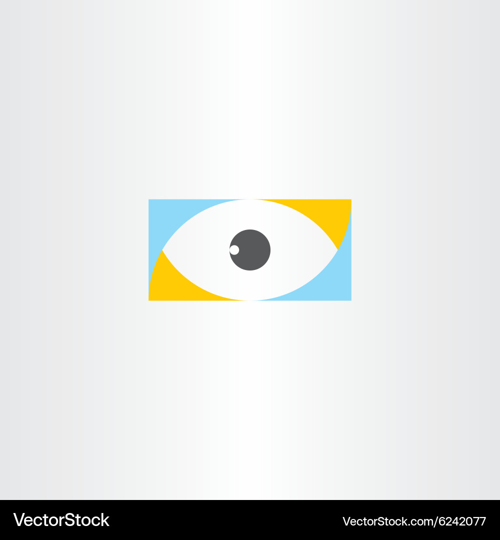 Humal eye logo sign element icon Royalty Free Vector Image