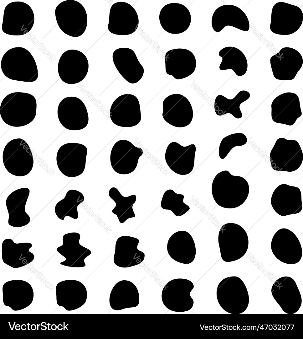 Splat shapes collection Royalty Free Vector Image