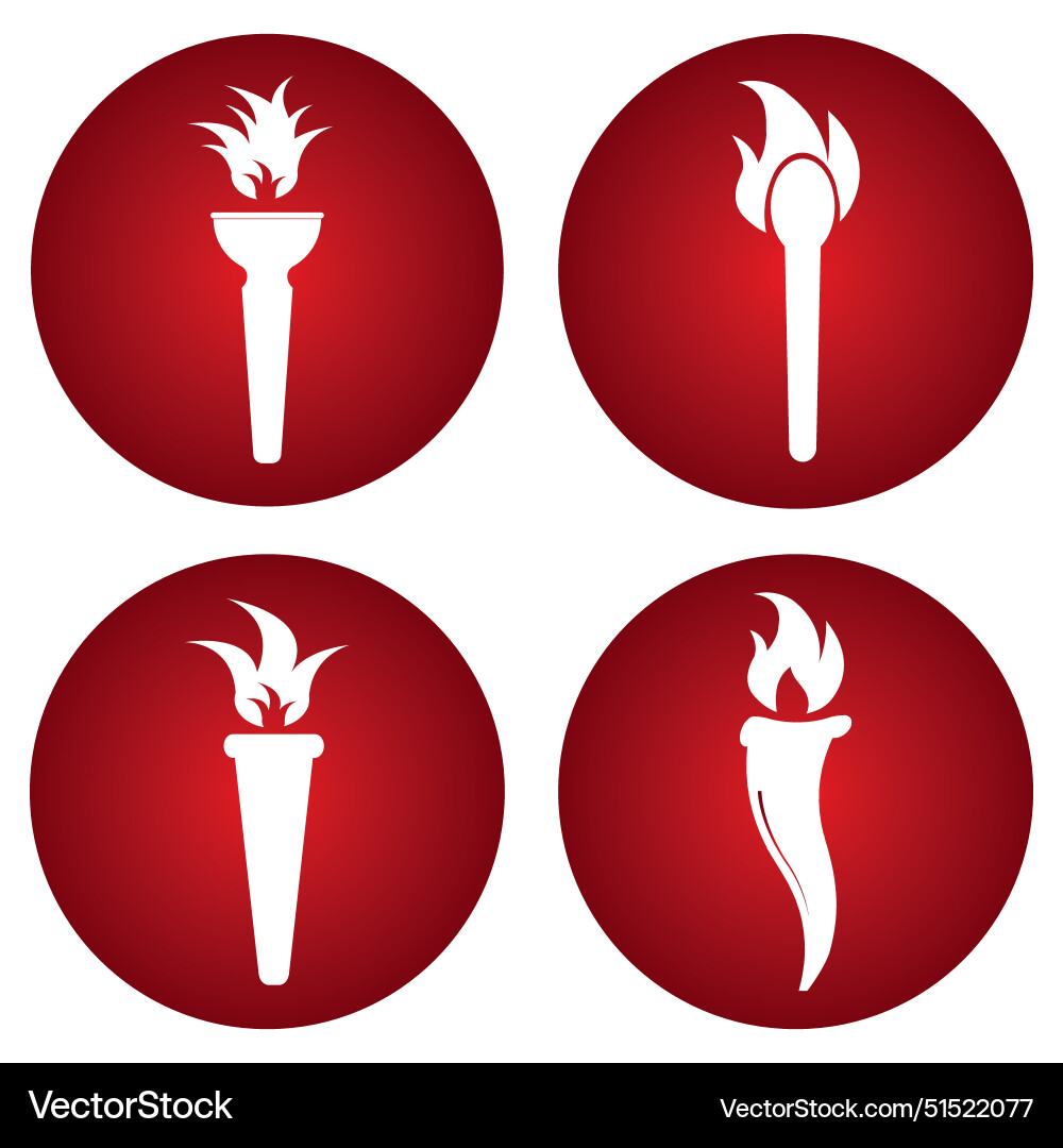 Torch icon design Royalty Free Vector Image - VectorStock