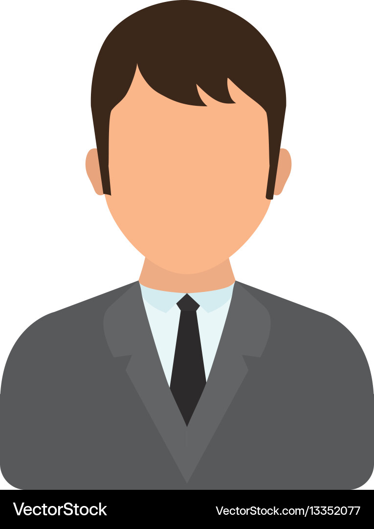 Young man profile Royalty Free Vector Image - VectorStock