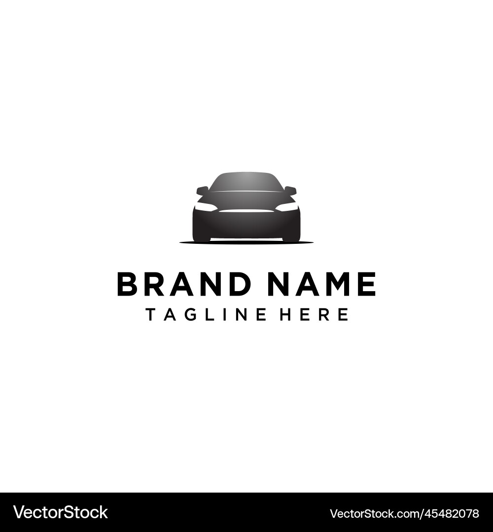 Minimalist Auto Silhouette Lizenzfreies Vektorbild