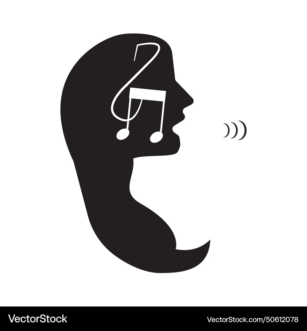 Singer logo Royalty Free Vector Image - VectorStock