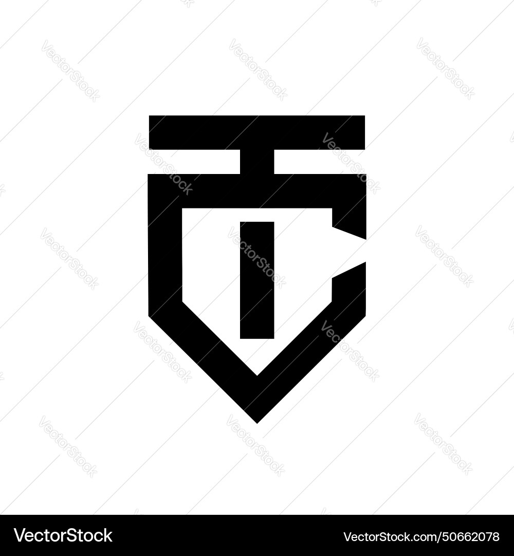 Tc ct letter logo icon design Royalty Free Vector Image