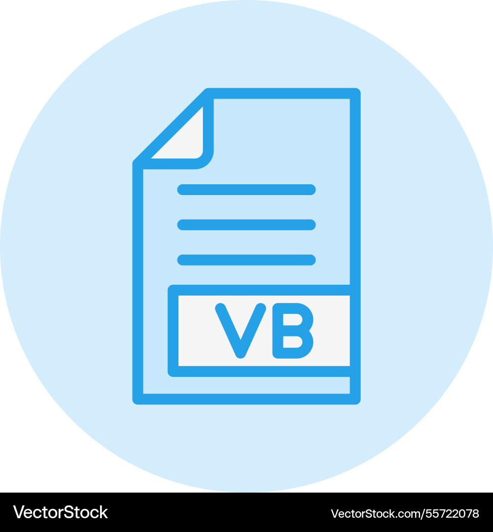 Vb icon design Royalty Free Vector Image - VectorStock