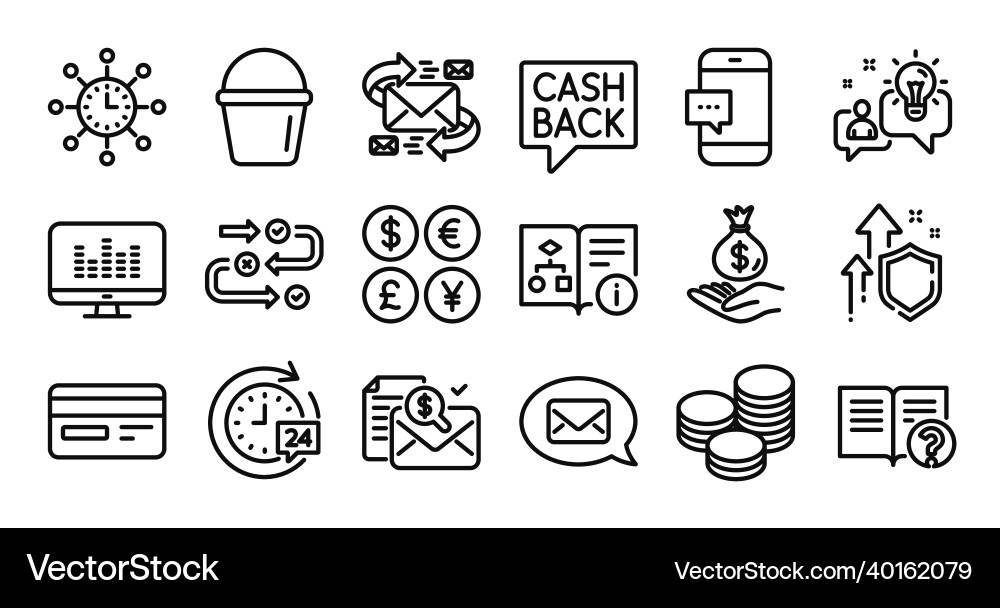 Finance & Communication Icons Royalty Free Vector Image