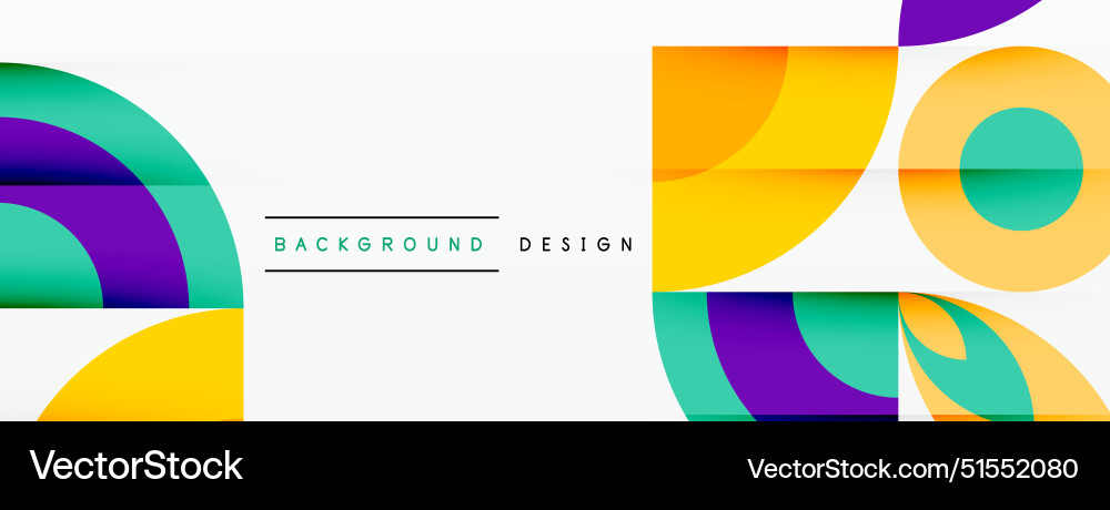 Circles and petals geometric beautiful abstract Vector Image