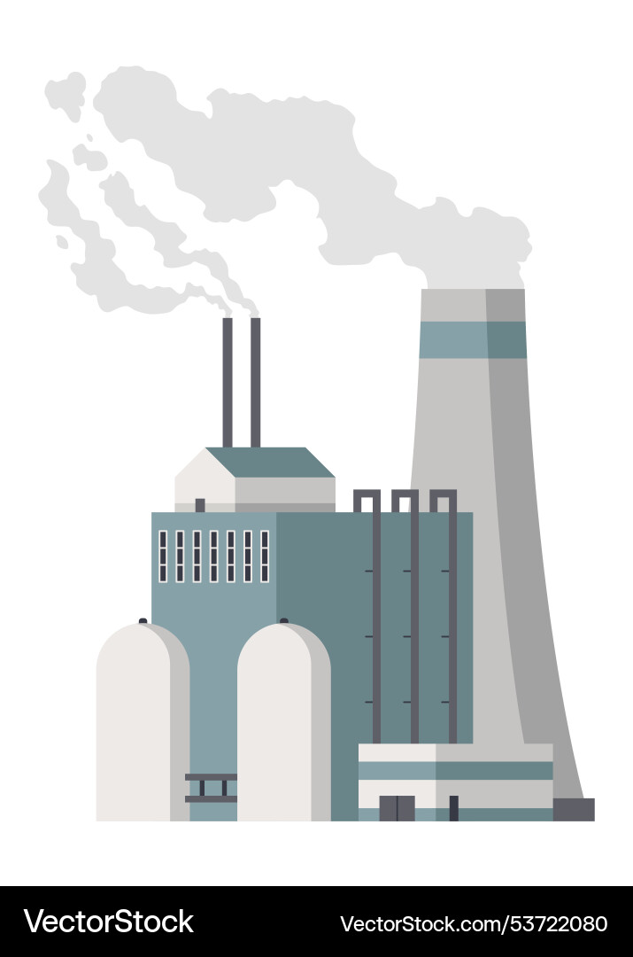 Factory industrial manufactory Royalty Free Vector Image