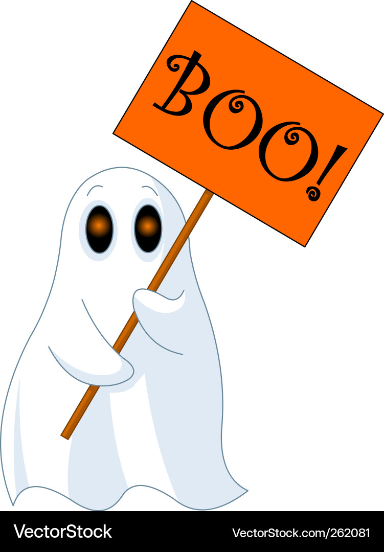 Cartoon ghost Royalty Free Vector Image - VectorStock