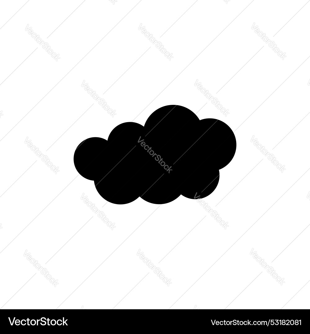 Clouds icon set cloudy weather symbol in black Vector Image Clouds icon set cloudy weather symbol in black Vector Image