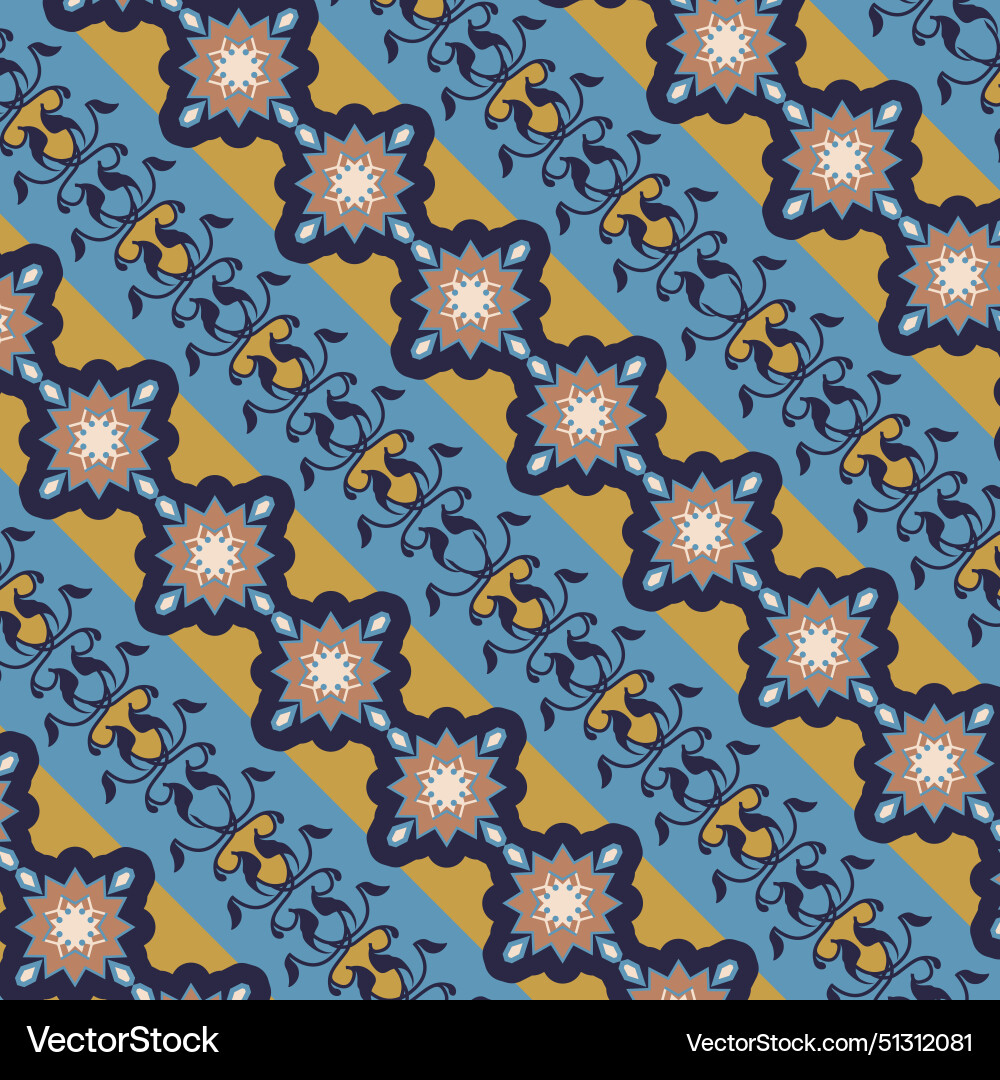Ethnic traditional batik indonesia pattern Vector Image