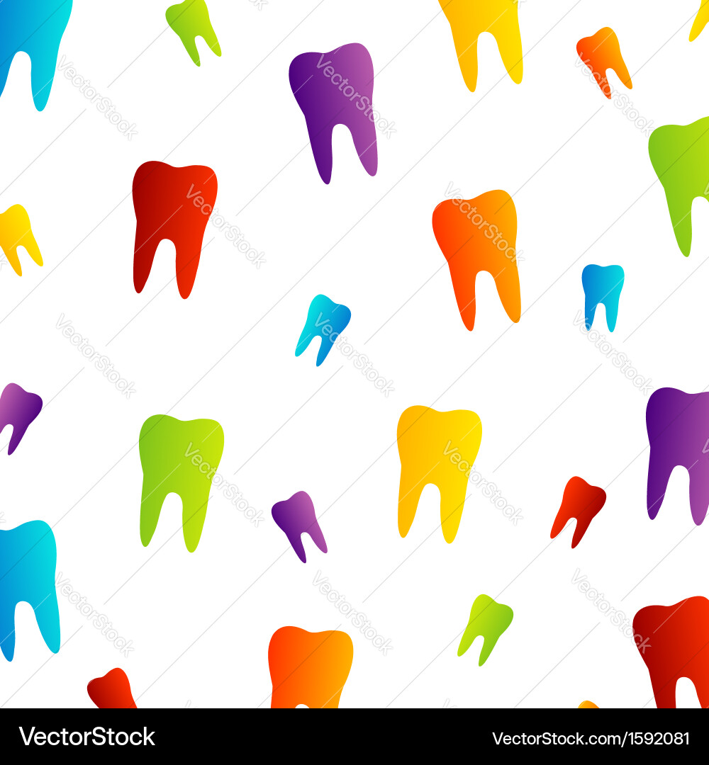 Tooth wallpaper Royalty Free Vector Image - VectorStock